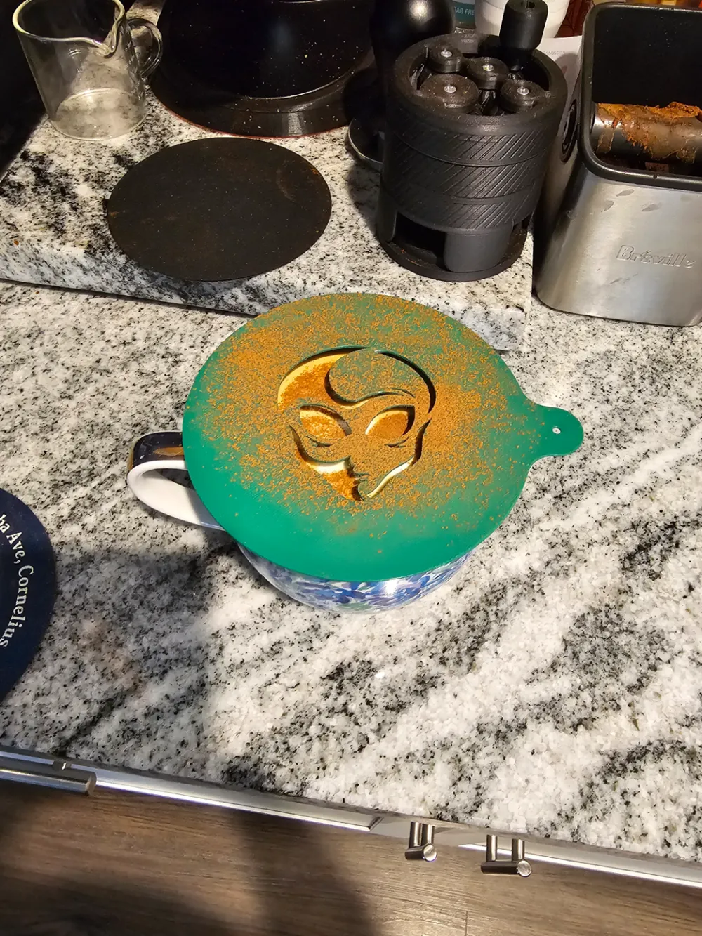 Perfect Alien Latte Art Stencil by Perfect PrintsMakerWorld: Download ...