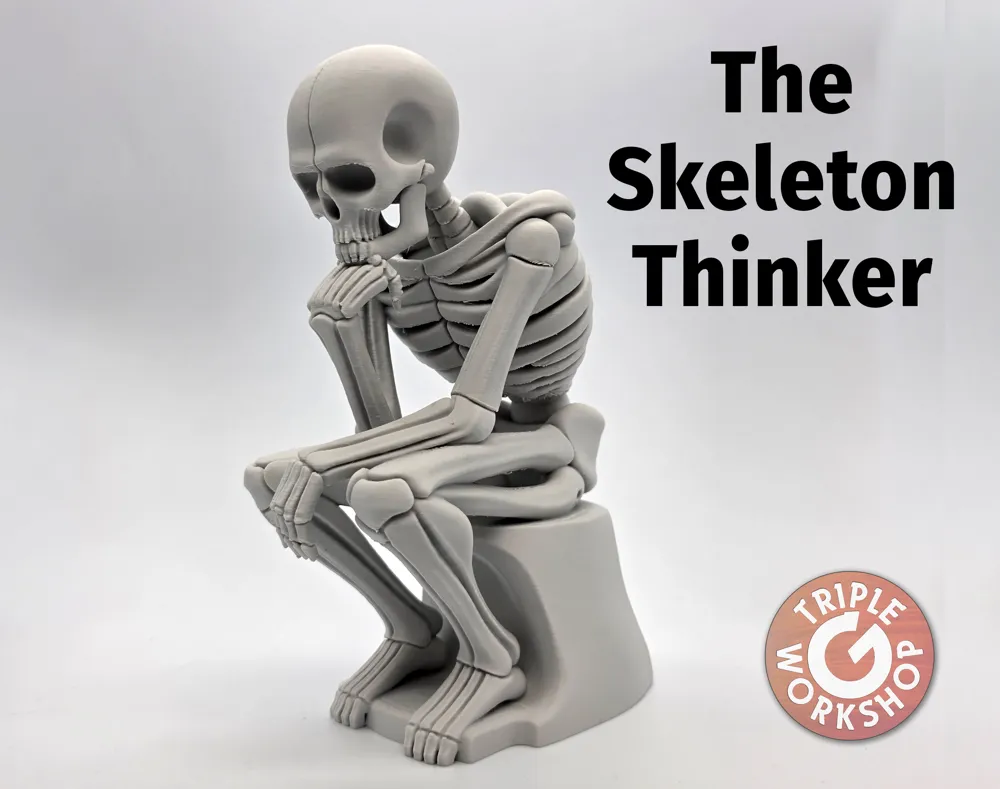 The Skeleton Thinker - Free 3D Print Model - MakerWorld