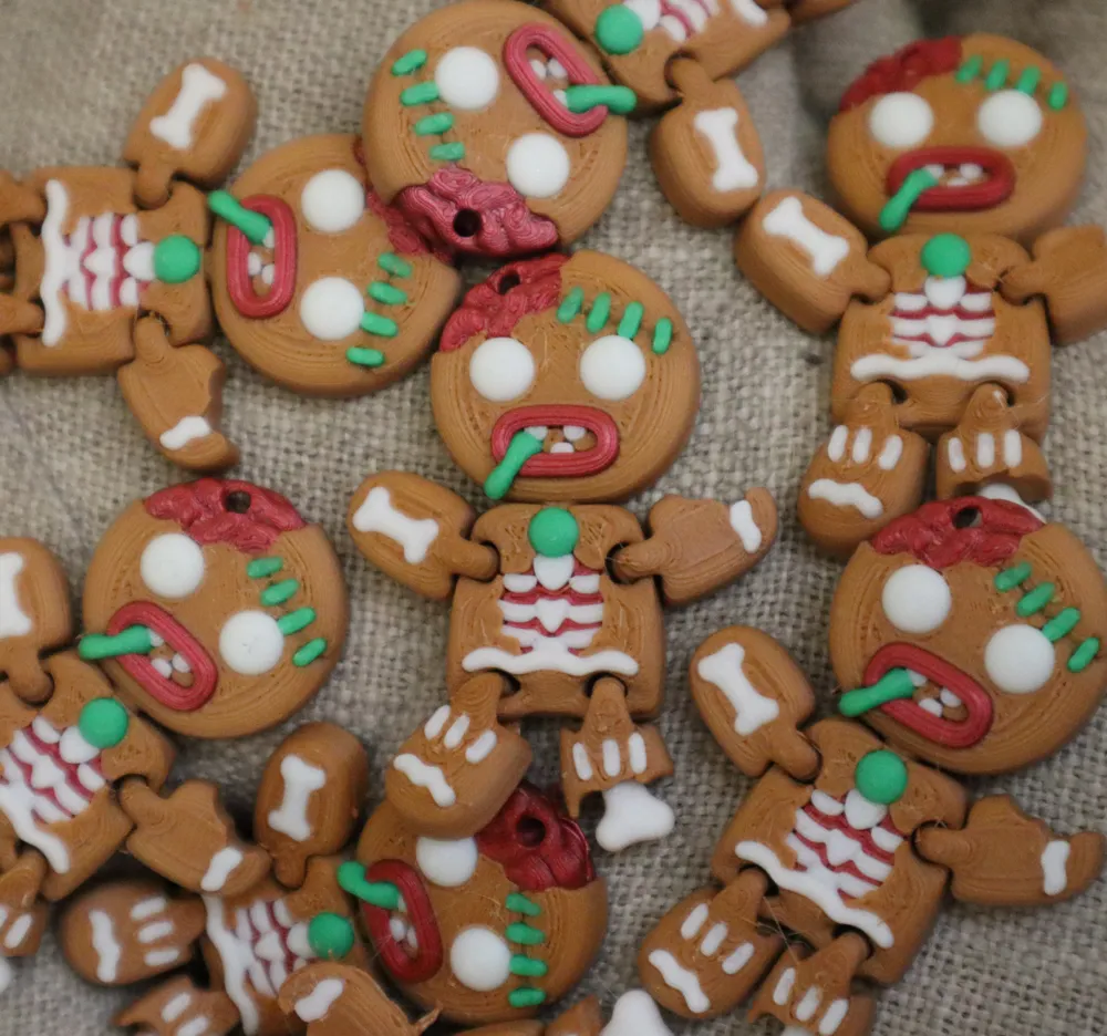 Zombie Gingerbread man MINI by IDMyron MakerWorld: Download Free 3D Models