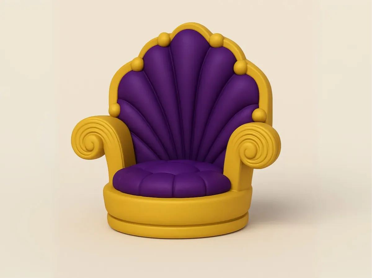 Royal Throne Miniature - Free 3D Print Model - MakerWorld