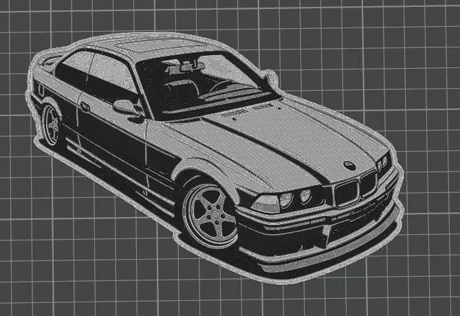 BMW e36 hueforge by HunterABCZ - MakerWorld
