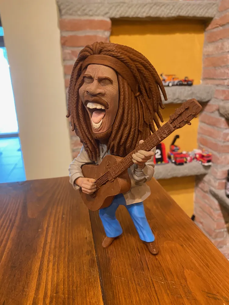 Bob Marley with and without AMS - Free 3D Print Model - MakerWorld