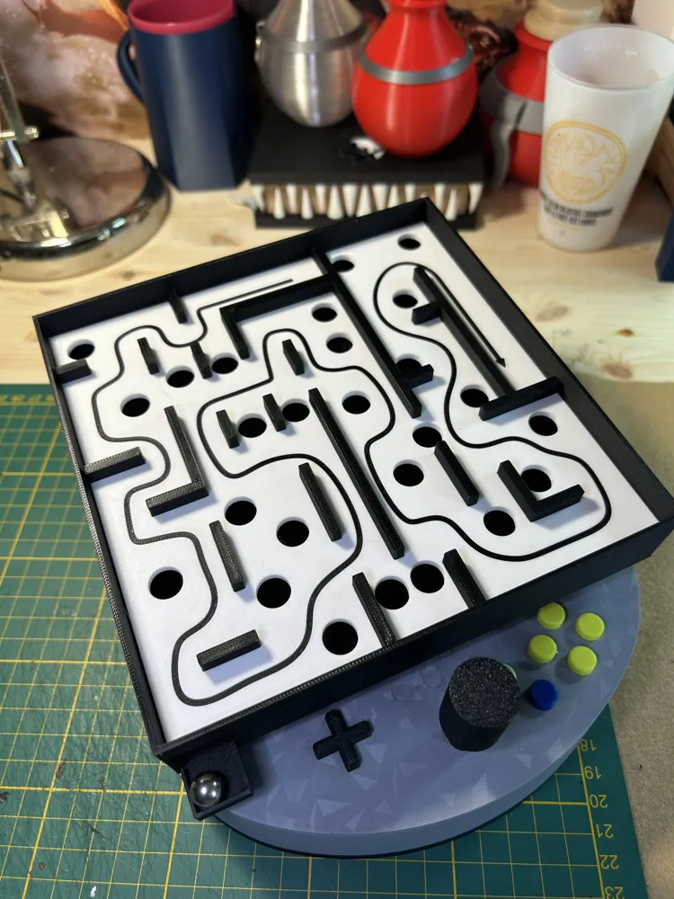 Joystick Maze Game - Free 3D Print Model - MakerWorld