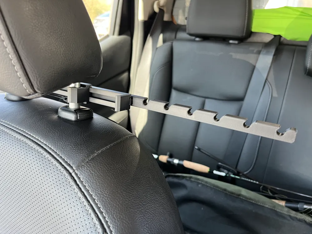 Reinforced Car Headrest Fishing Rod Holder by Bam1aram10 MakerWorld ...