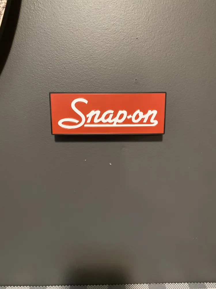snap on tools vintage logo lightbox wall sign by Eric36 MakerWorld ...