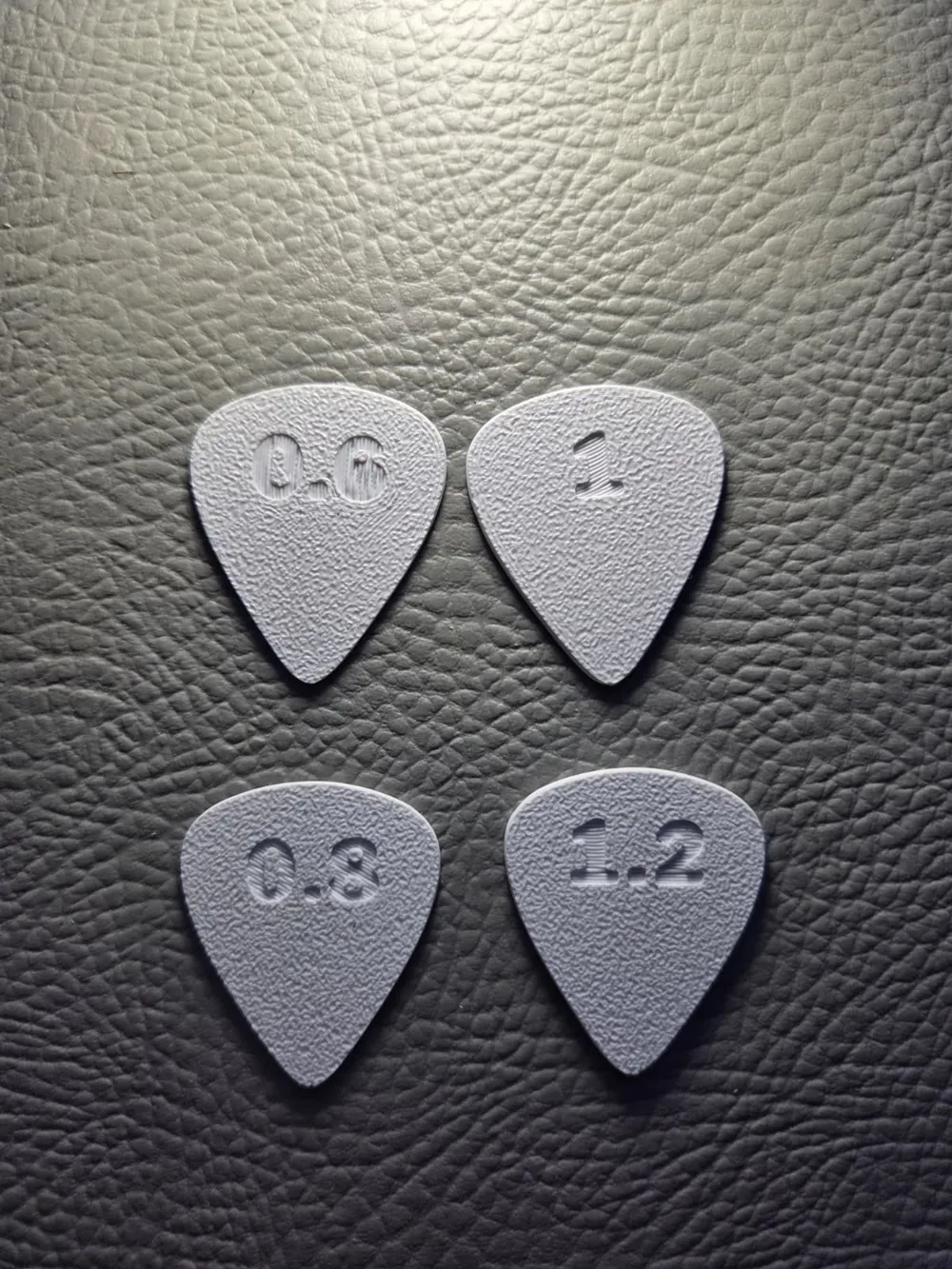 Guitar Picks - Different Thickness - Free 3D Print Model - MakerWorld