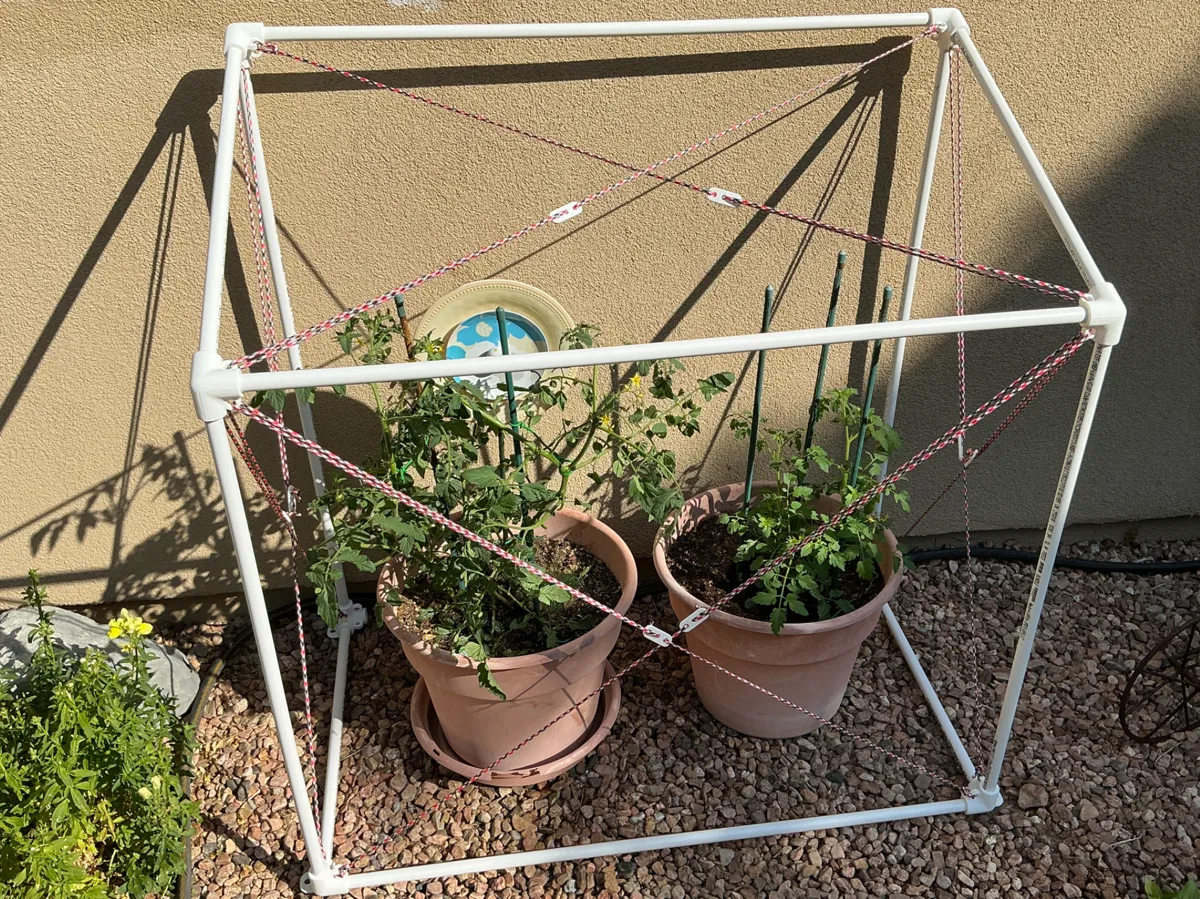 Lean-To Style Greenhouse/Hail/Animal Netting Frame - Free 3D Print ...