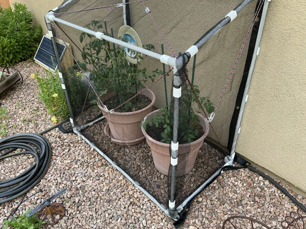 Lean-To Style Greenhouse/Hail/Animal Netting Frame - Free 3D Print ...