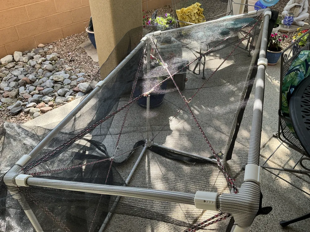 Lean-To Style Greenhouse/Hail/Animal Netting Frame - Free 3D Print ...