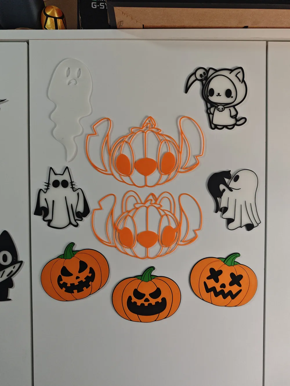 Halloween Pumpkin Stitch Wall Art by Jotasct MakerWorld: Download Free ...