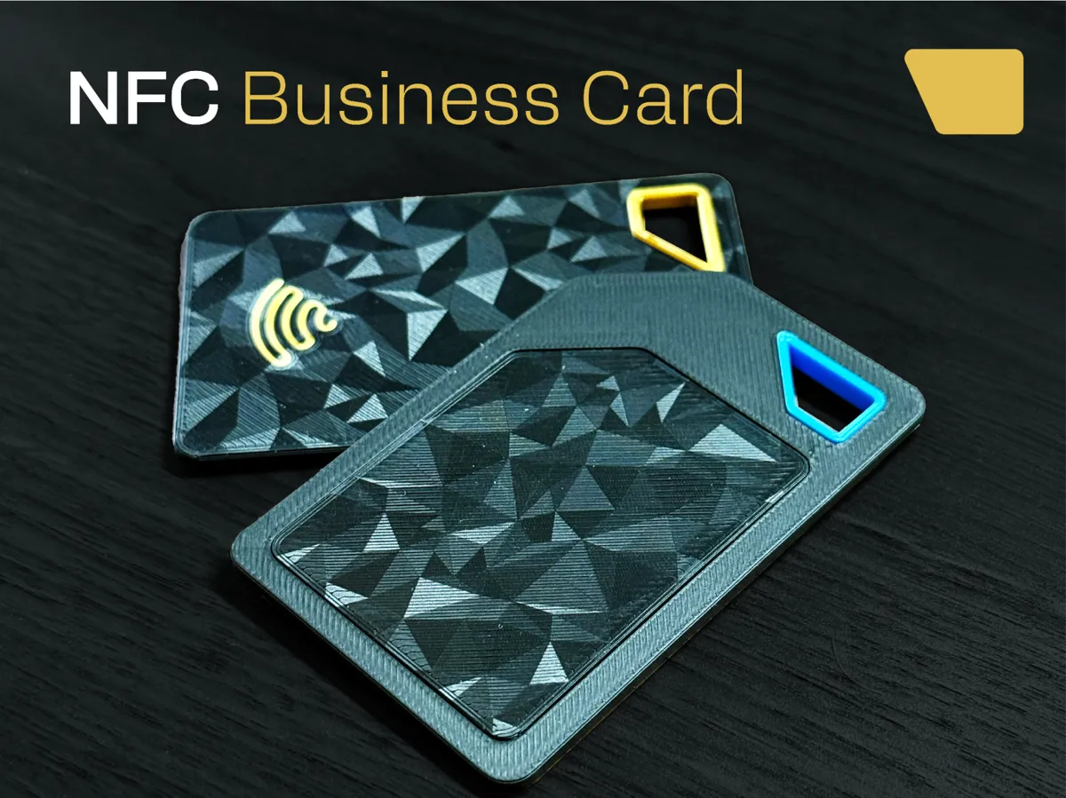 NFC Business Card Design - Free 3D Print Model - MakerWorld