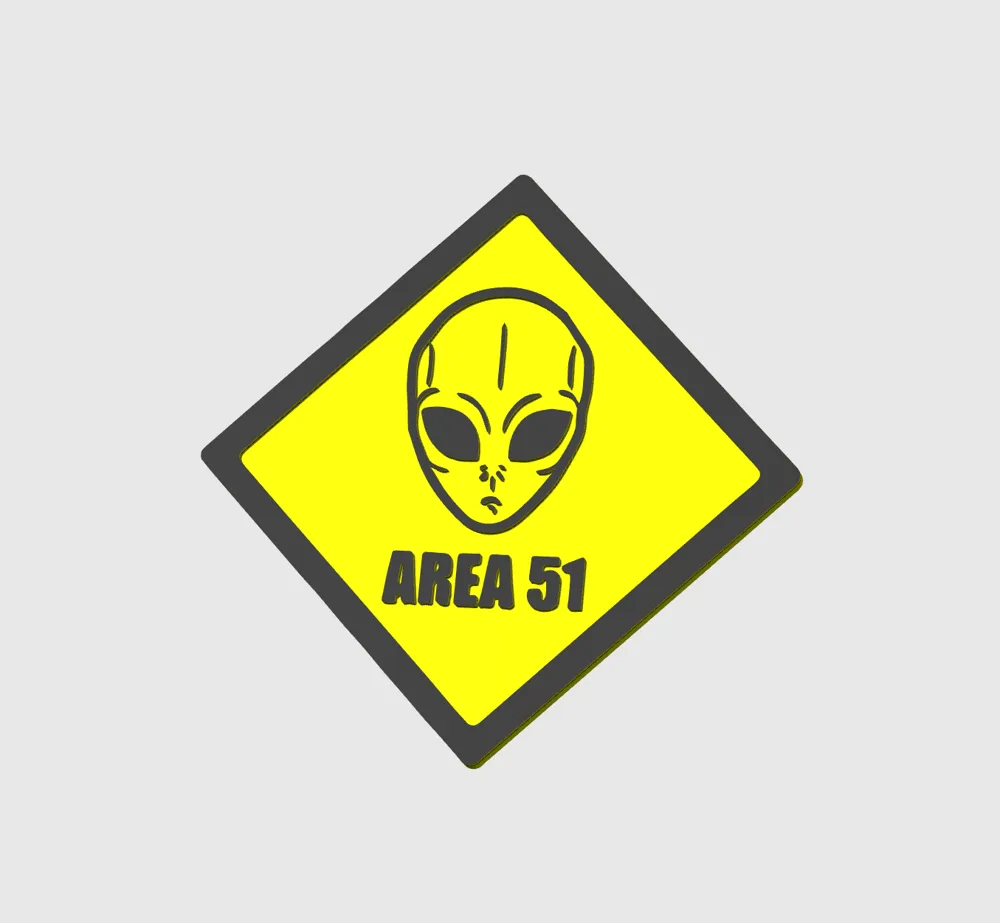 Area 51 road sign by dubmehard - MakerWorld