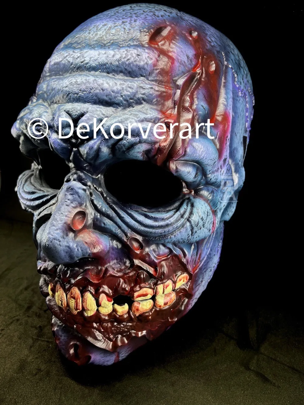 Zombie mask movable jaw by DeKorverArt MakerWorld: Download Free 3D Models