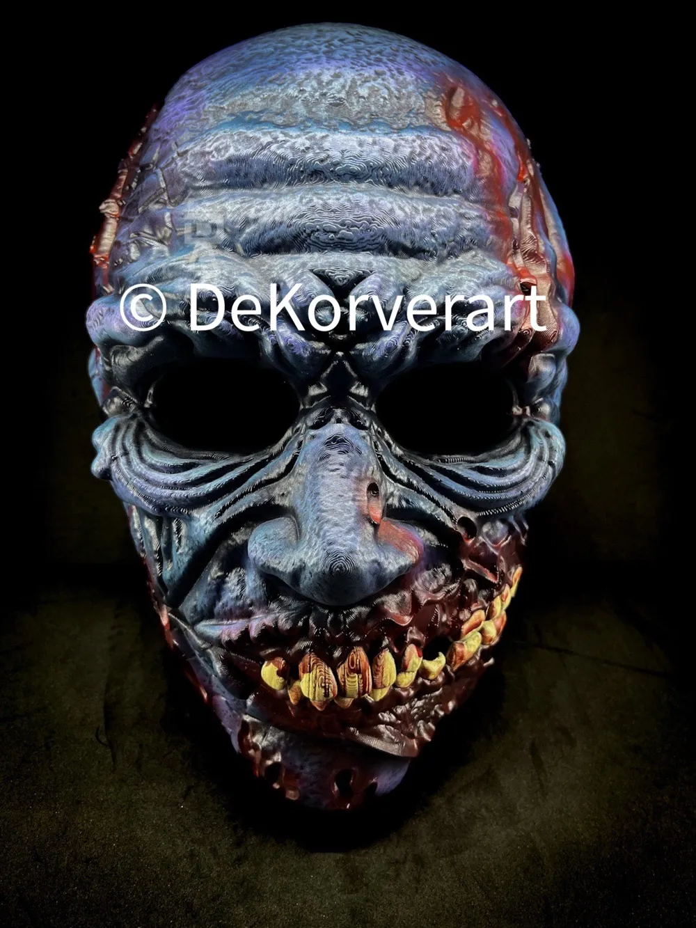 Zombie mask movable jaw by DeKorverArt MakerWorld: Download Free 3D Models