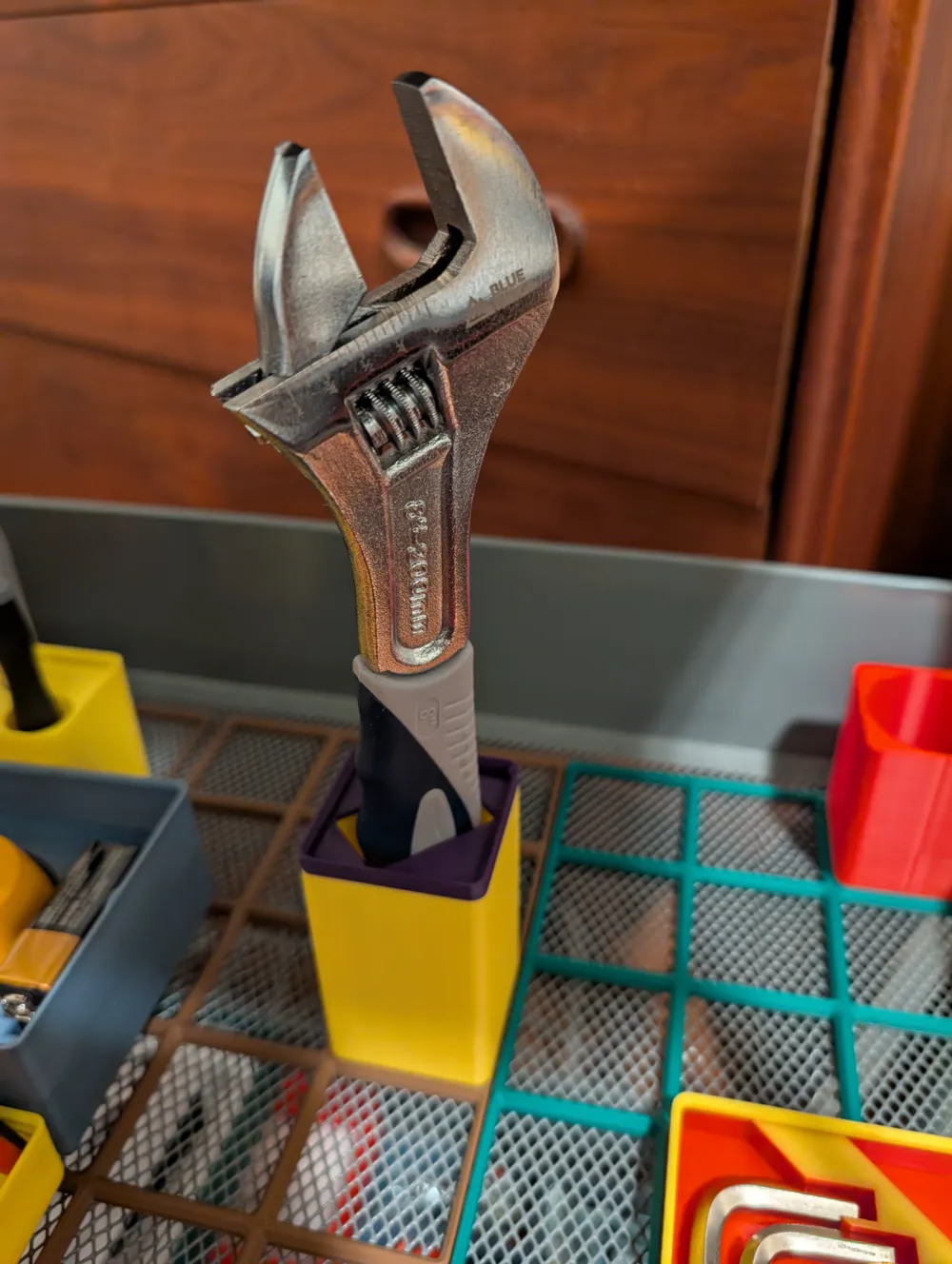 Blue Ridge 8in Adjustable Wrench Gridfinity Bin by will_wow - MakerWorld