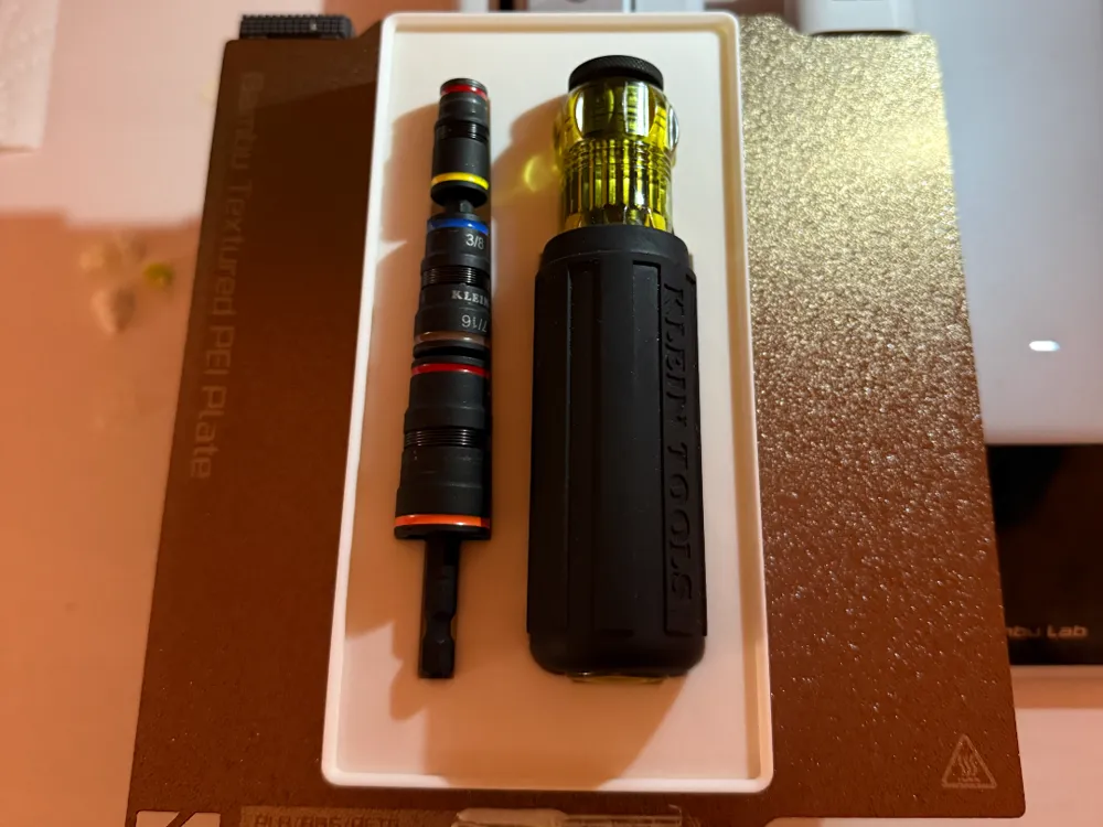 klein tools 7 in 1 nut driver Gridfinity Bin - Free 3D Print Model - MakerWorld