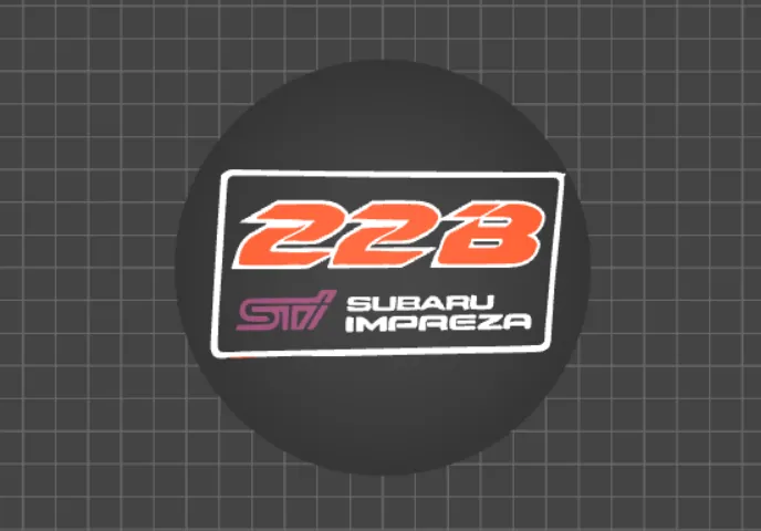 Subaru STI Coaster by Jaxfl - MakerWorld