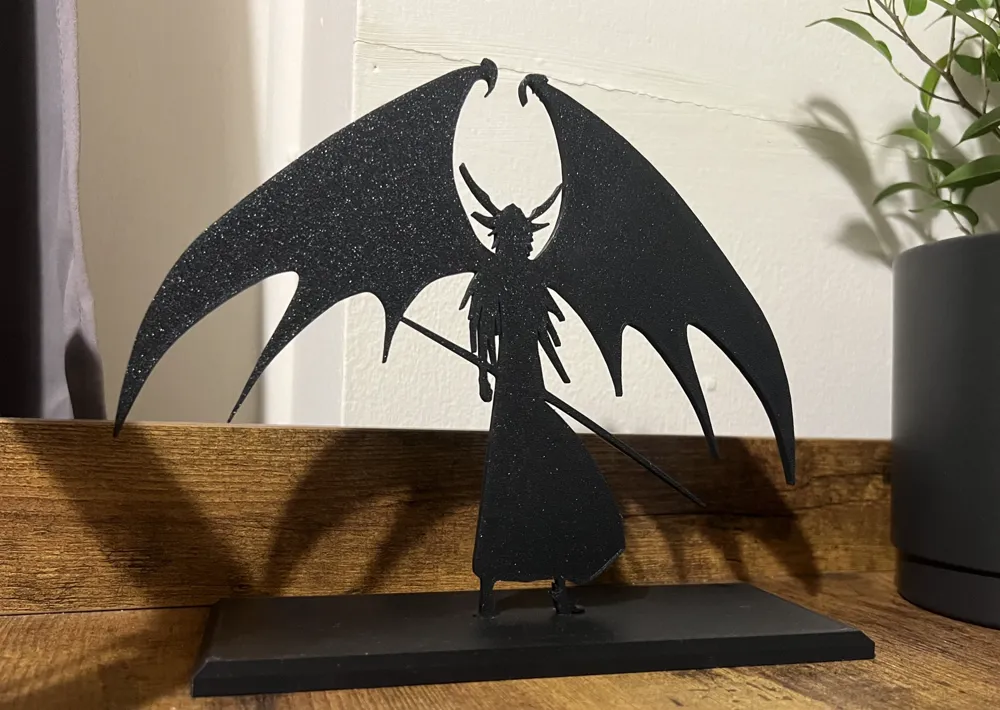 Ulquiorra silhouette - Bleach Espada Number 4 by ShadowLord - MakerWorld
