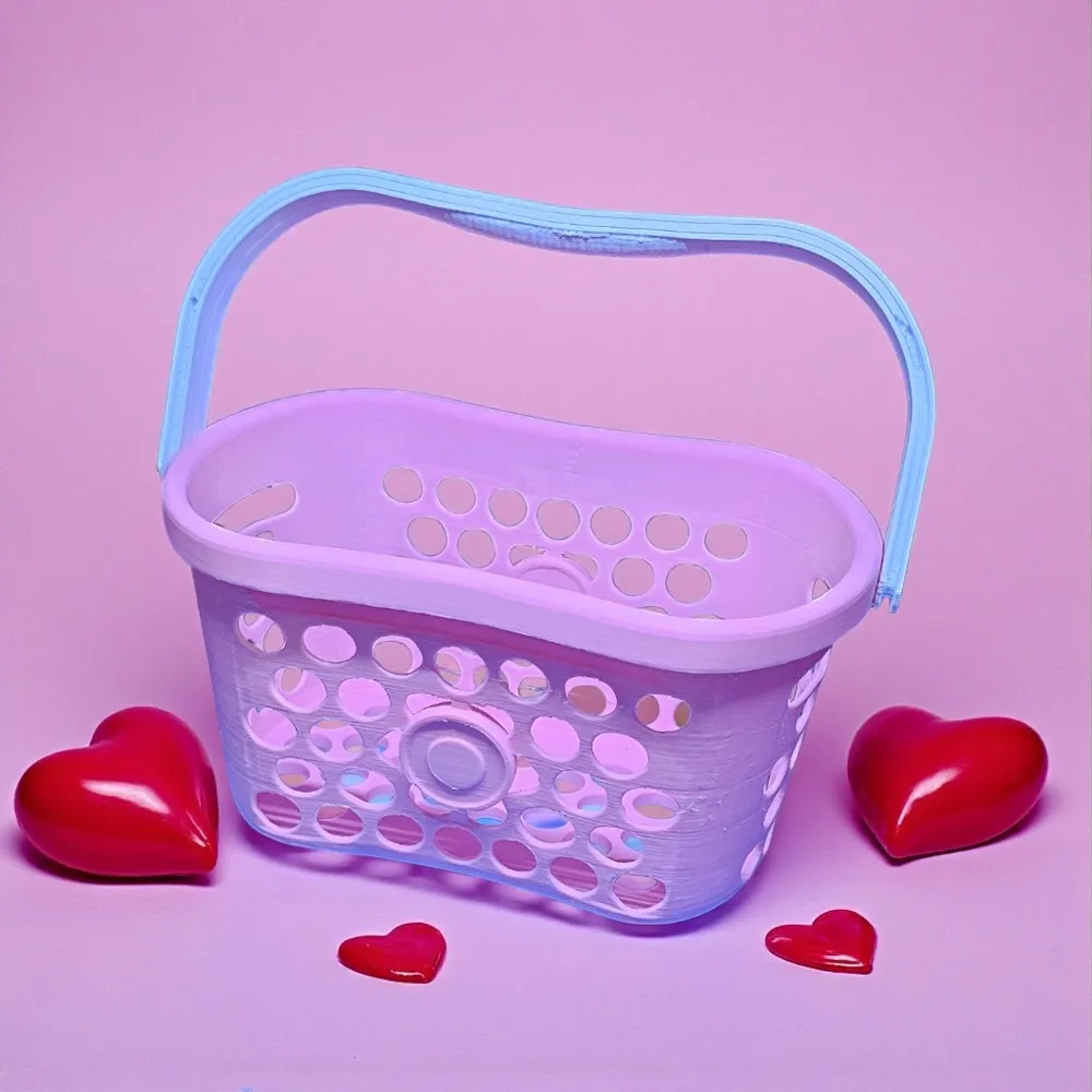 Viral Target Brand Mini Basket - Free 3D Print Model - MakerWorld