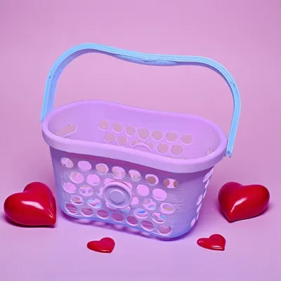 Viral Target Brand Mini Basket - Free 3D Print Model - MakerWorld