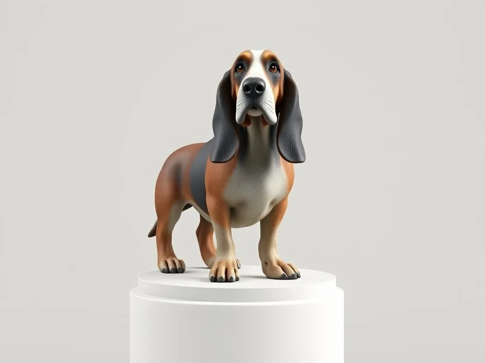 Basset Hound - Free 3D Print Model - MakerWorld