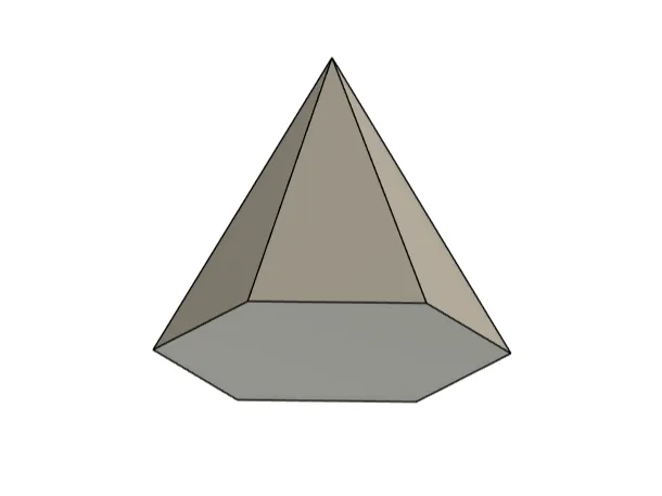 hexagonal pyramid - basic shape by 3ni - MakerWorld
