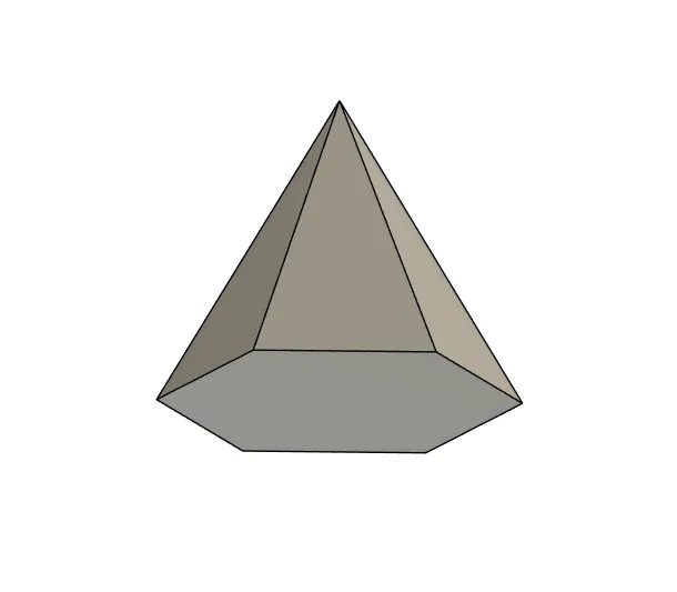 hexagonal pyramid - basic shape by 3ni - MakerWorld