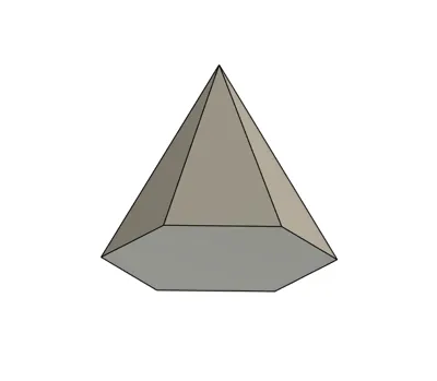 hexagonal pyramid - basic shape by 3ni - MakerWorld