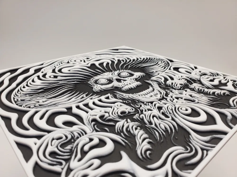 Skull Shroom Visual Illusion by ABUNDANT3D - MakerWorld
