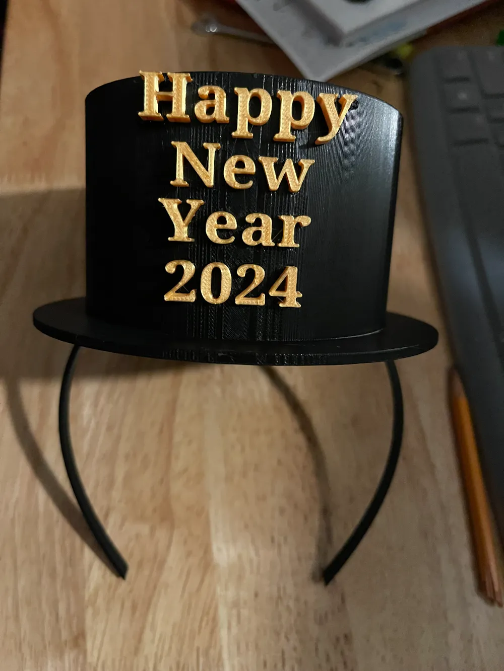 New Years Top Hat Headband by micheal.c.snider - MakerWorld