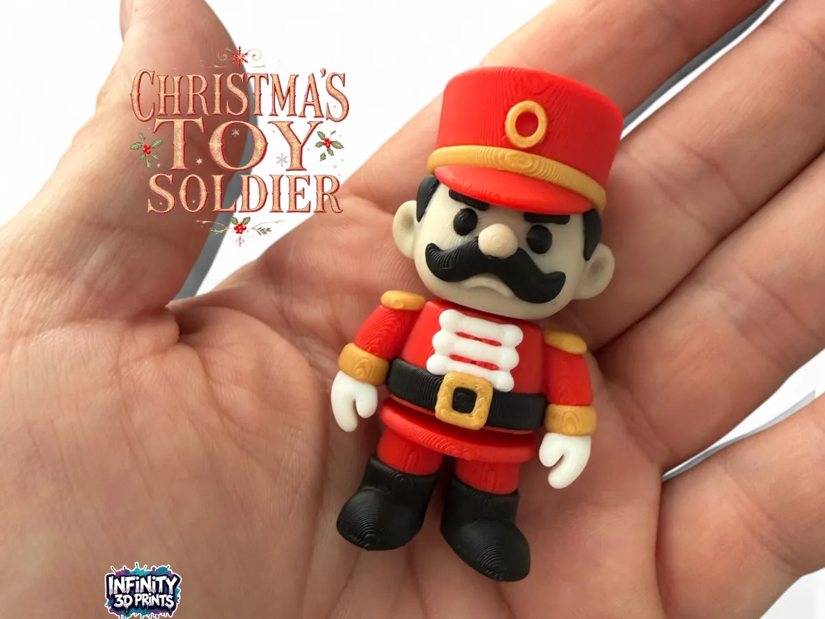 CHRISTMAS TOY SOLDIER - FLEXI MINI - Free 3D Print Model - MakerWorld