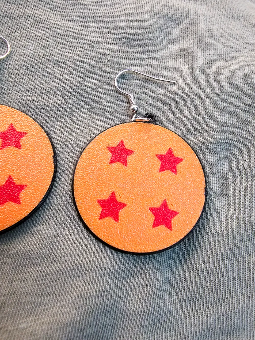 4 Star Dragonball Earrings - Multicolor by Think3D - MakerWorld