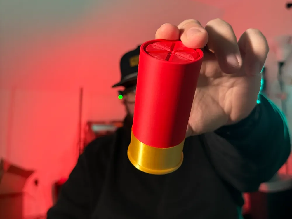 12 Gauge Shotgun Shell–Style Canister - Free 3D Print Model - MakerWorld