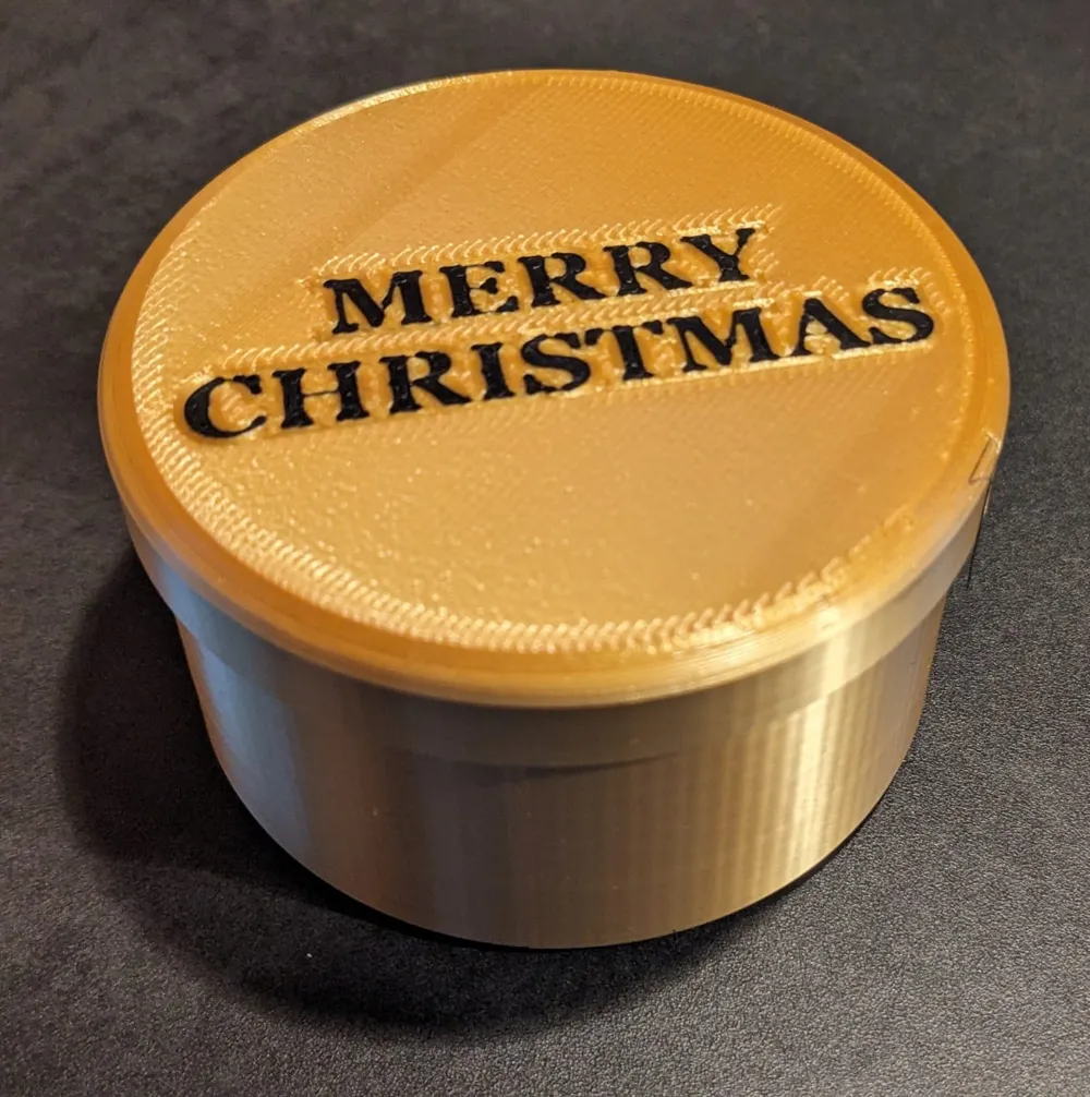 Caixa de Presente e Armazenamento Redonda Personalizável (OpenSCAD ...