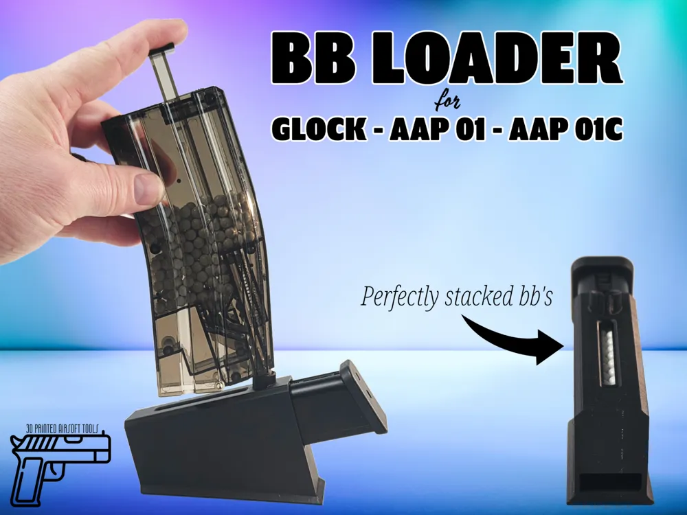 BB Magazine loader for Glock, AAP 01 & AAP 01-C by 3d-PrintCreator - MakerWorld