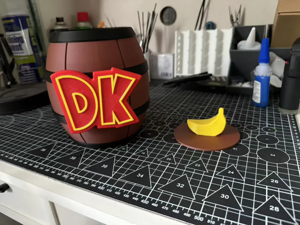 Donkey Kong: DK barrel - Free 3D Print Model - MakerWorld