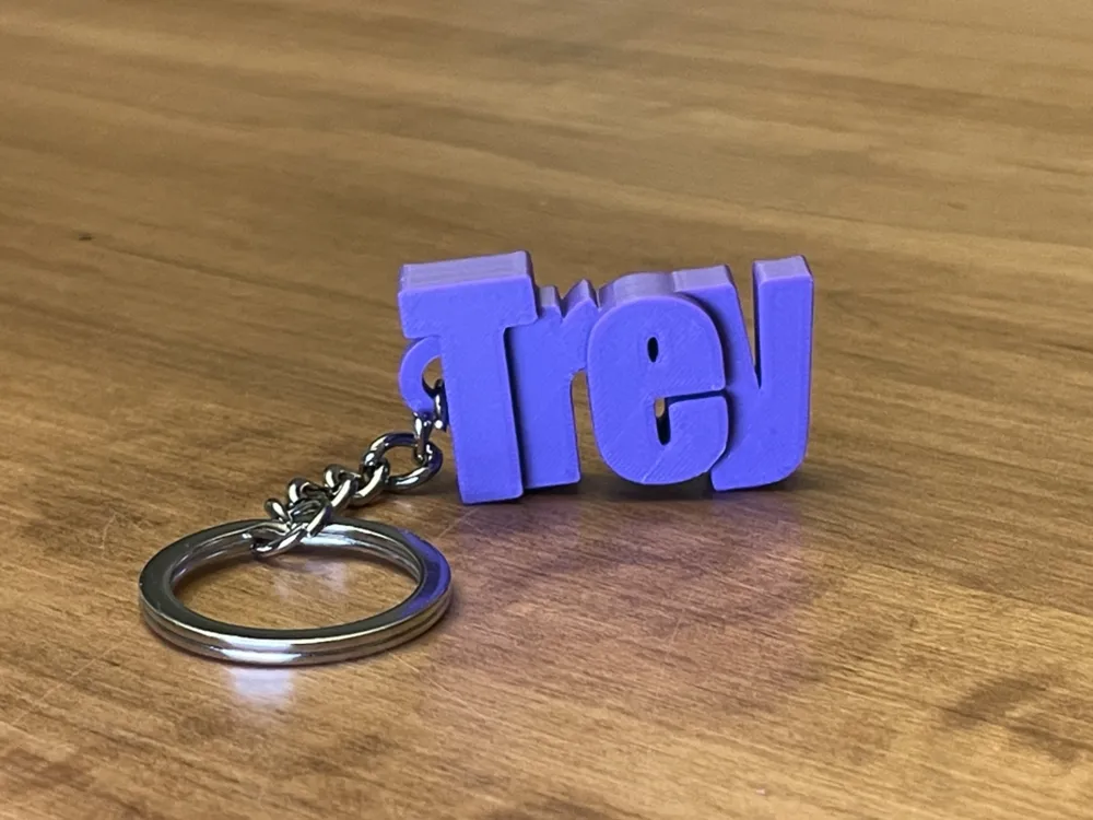 Trey Name Keychain by STACK3D DESIGNS - MakerWorld