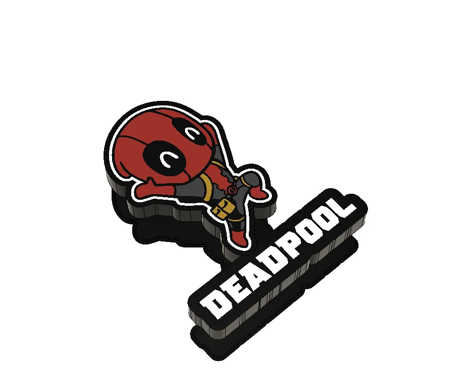 Deadpool Lightbox LED Lamp by braga3dprint - MakerWorld