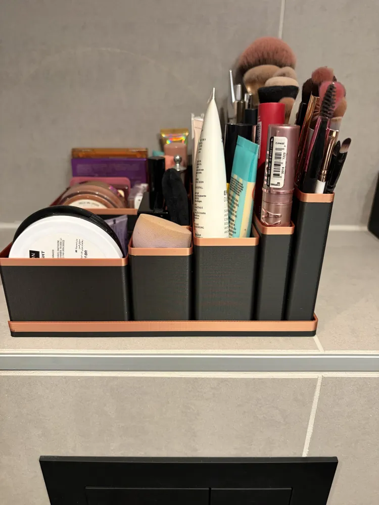 Bathroom Makeup organizer Gridfinity inspired - Free 3D Print Model ...
