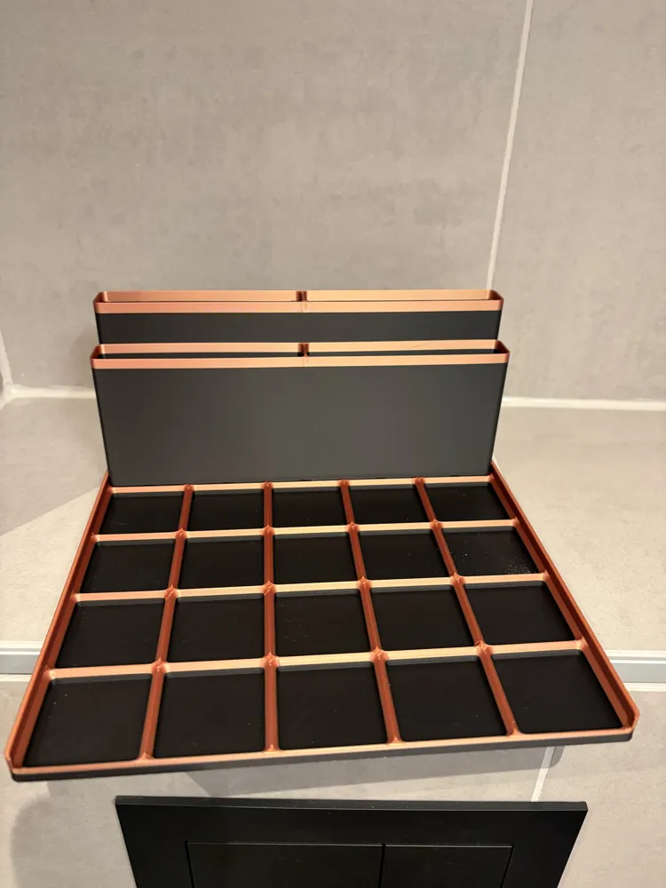 Bathroom Makeup organizer Gridfinity inspired - Free 3D Print Model ...