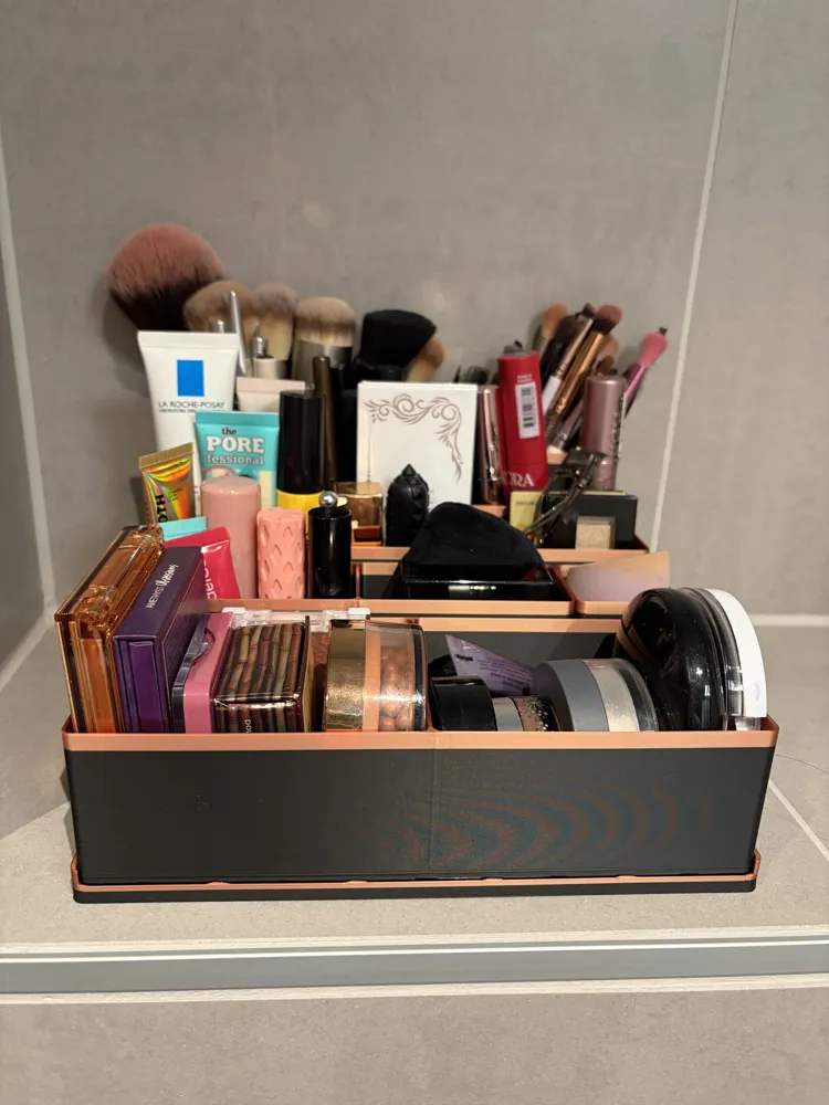 Bathroom Makeup organizer Gridfinity inspired - Free 3D Print Model ...