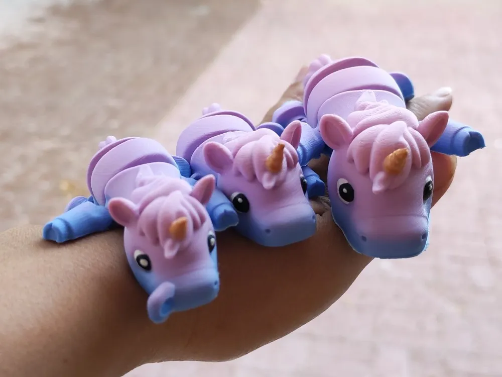 Flexi Unicorn - Free 3D Print Model - MakerWorld
