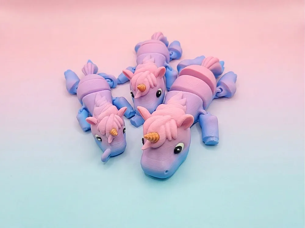 Flexi Unicorn - Free 3D Print Model - MakerWorld