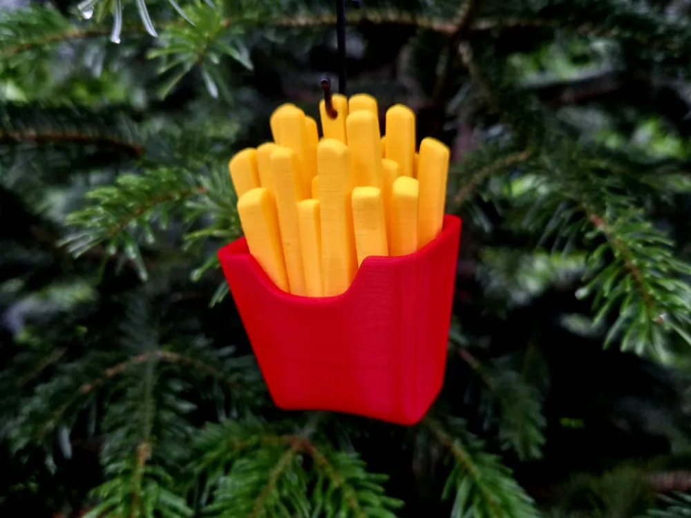 Fries Ornament - Free 3D Print Model - MakerWorld
