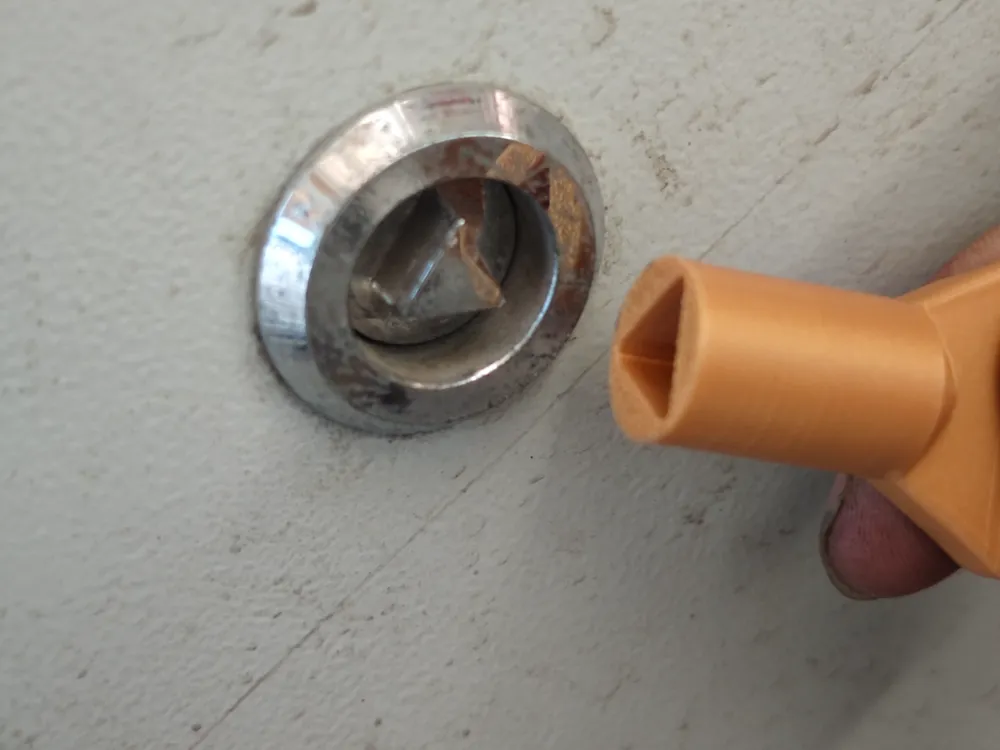 Triangle Passage Lock Key - Free 3D Print Model - MakerWorld