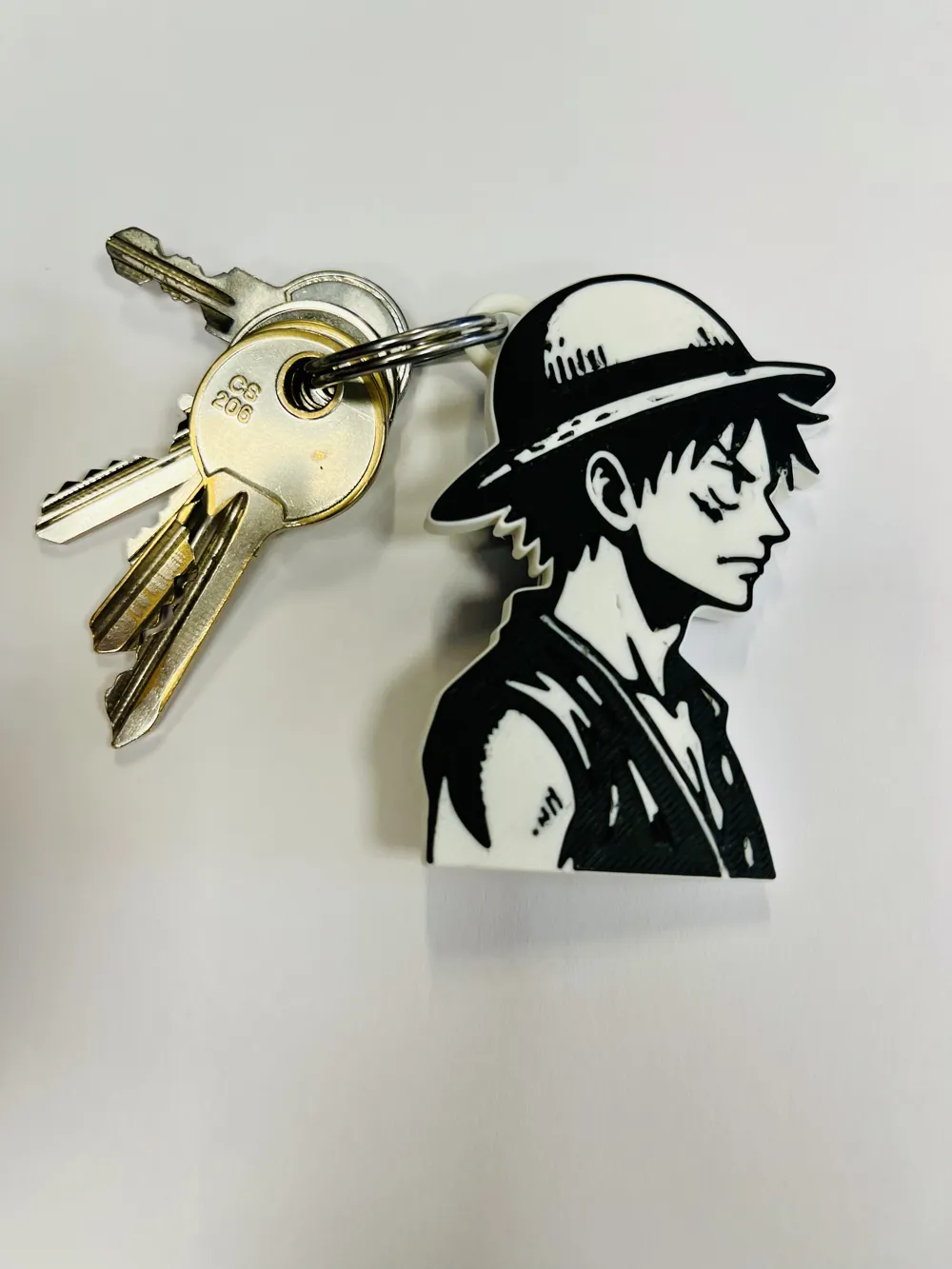 Monkey D. Luffy keychain, One Piece - Free 3D Print Model - MakerWorld