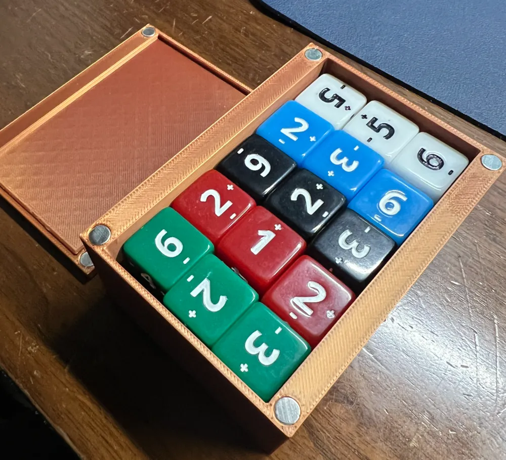18mm Dice Box (Spindown Counters for TCGs, games) by Zimm - MakerWorld