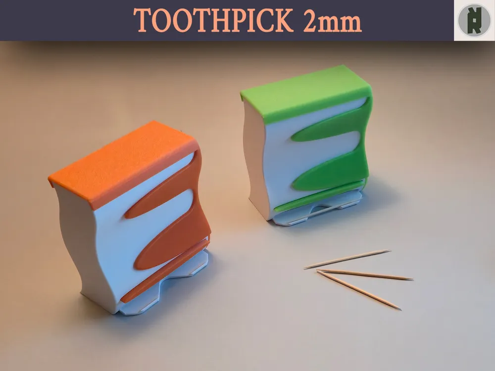 Wavy toothpick dispenser by Raxell MakerWorld: Download Free 3D Models