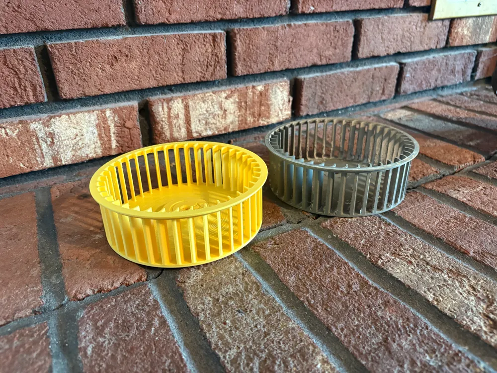 Nutone Bathroom Fan Blower wheel - 6-1/8" x 2" - Free 3D Print Model ...