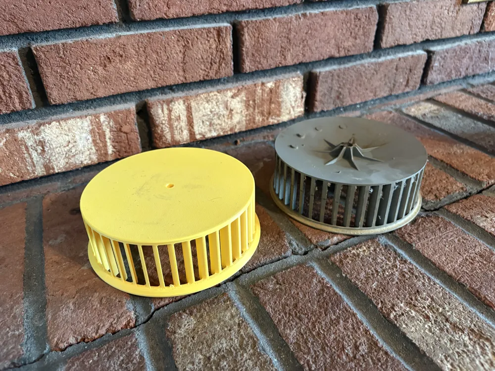 Nutone Bathroom Fan Blower wheel - 6-1/8" x 2" - Free 3D Print Model ...